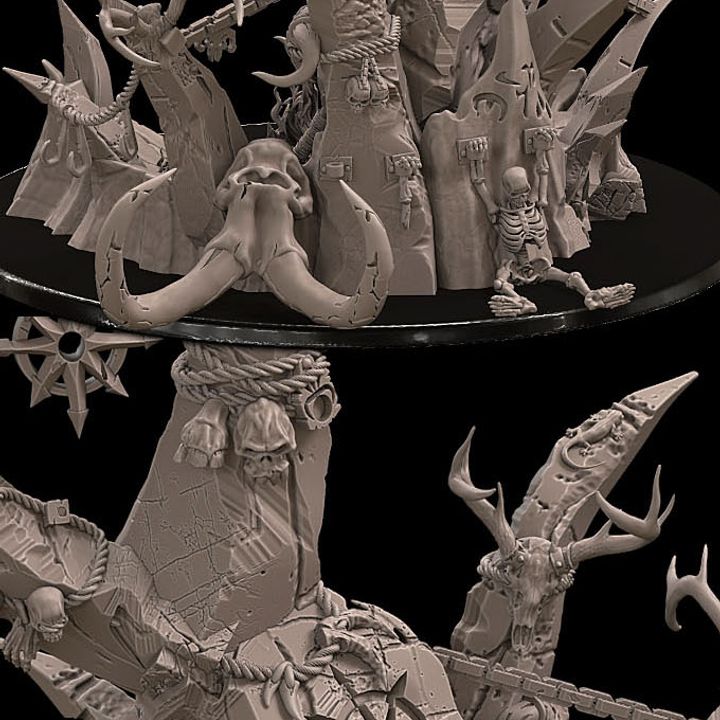 3D Print of Beastmen Monolyths by WittyIt