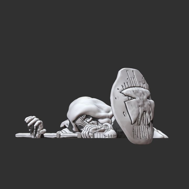 3D Printable Undead Hero Rising by Sculpting George