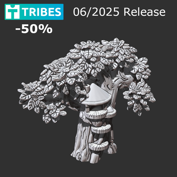 3D Printable Treehouse by Sculpting George