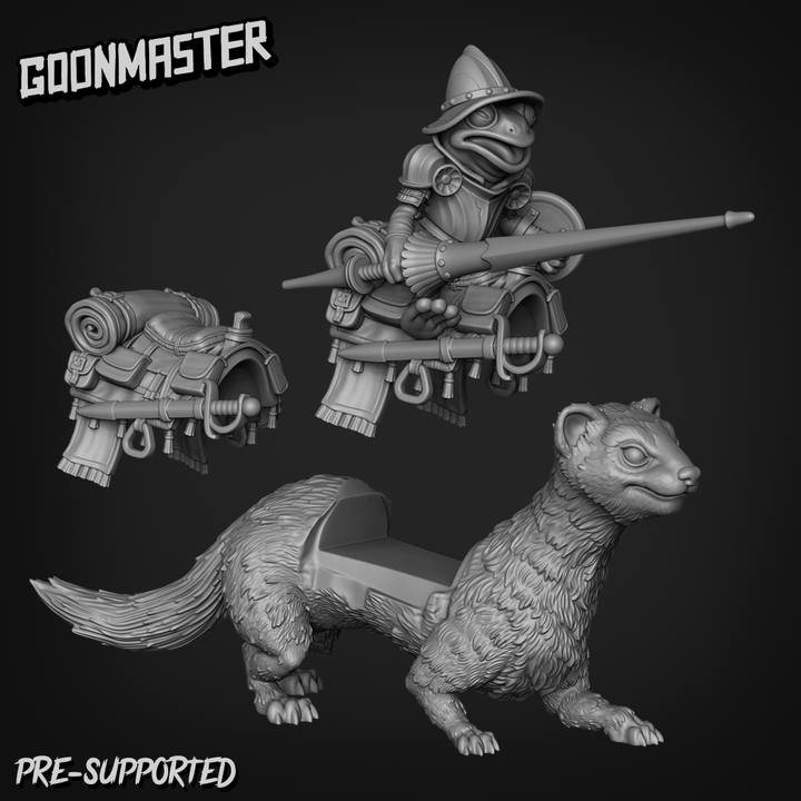 3D Printable Ferret and Frog 2 by Goon Master