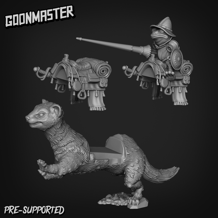 3D Printable Ferret and Frog 3 by Goon Master