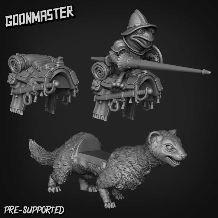 3D Printable Ferret and Frog 4 by Goon Master