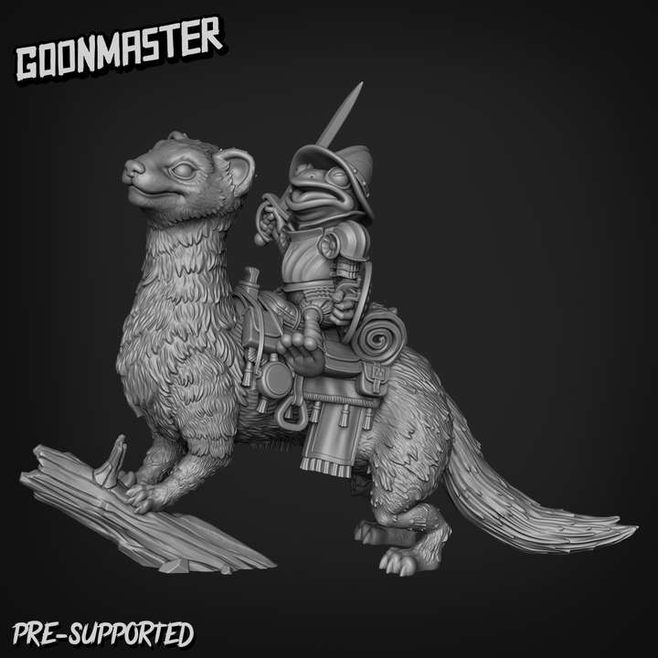 3D Printable Ferret and Frog 5 by Goon Master