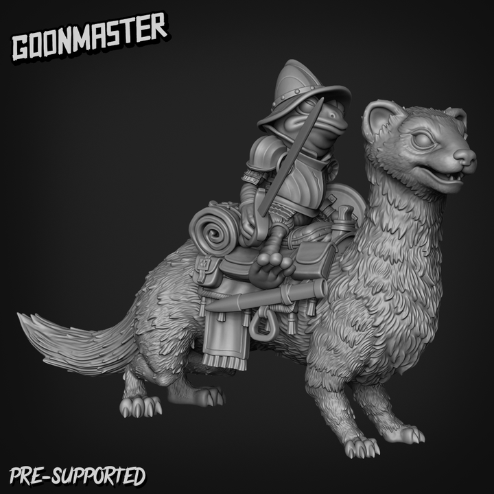 3D Printable Ferret and Frog 6 by Goon Master