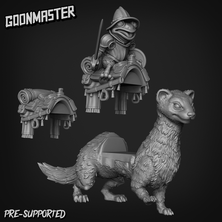 3D Printable Ferret and Frog 7 by Goon Master
