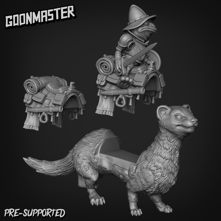 3D Printable Ferret and Frog 8 by Goon Master