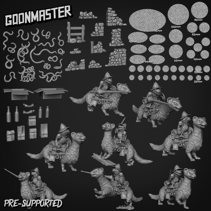 3D Printable Ferrets and Frogs Release by Goon Master