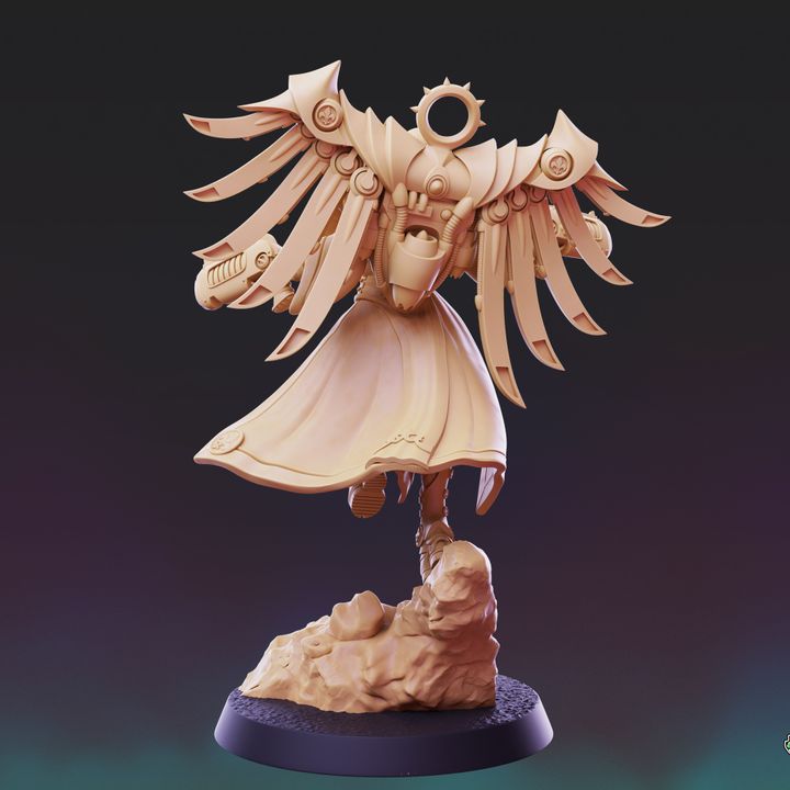 3D Printable Divine Order - Valkyrie Pose 5 by PSMiniatures