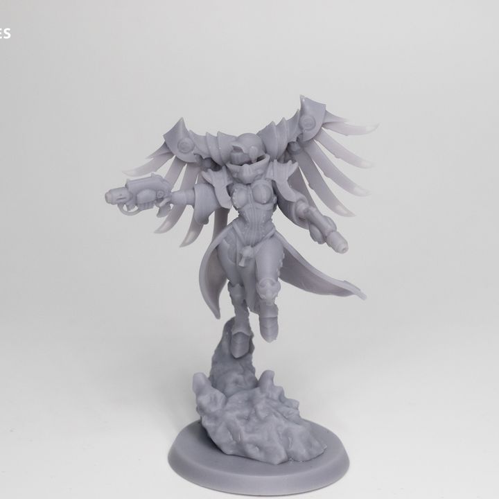 3D Printable Divine Order - Valkyrie Pose 5 by PSMiniatures