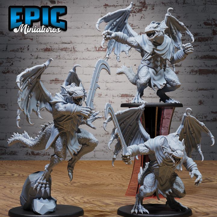 3D Printable Draconian Warrior Set / Dragon Humanoid / Dragonmen ...