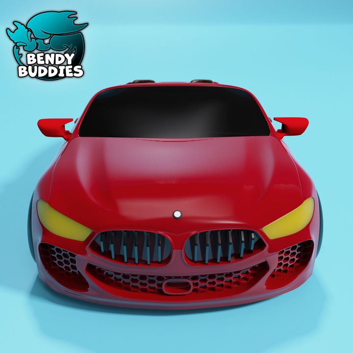 3D Printable Cabrio / Car Model Kit / Articulated Racer Vehicle / DIY ...