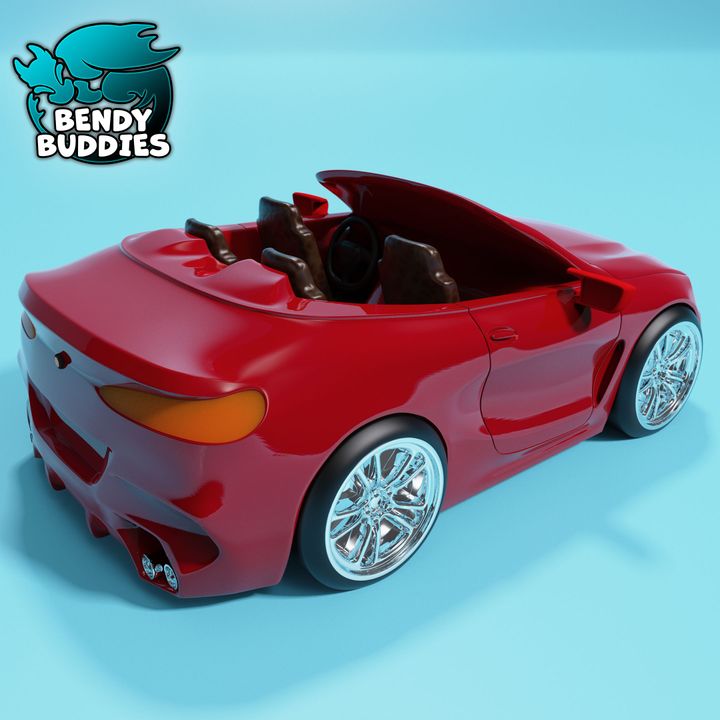 3D Printable Cabrio / Car Model Kit / Articulated Racer Vehicle / DIY ...