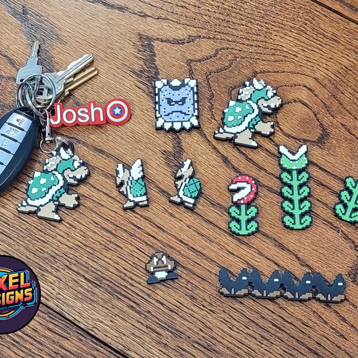 3D Printable Super Mario Bros 3 Enemies by Pixel Designs