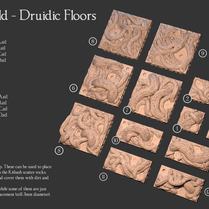 3D Printable The Thornhold Druidic Dungeon Modular OpenLOCK Structure ...