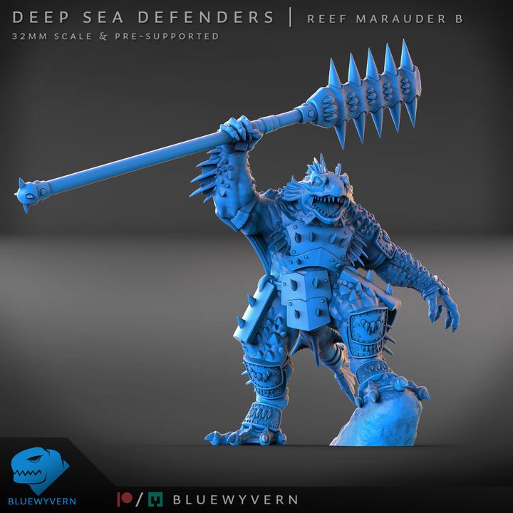 3D Printable Deep Sea Defenders - Reef Marauder B by BlueWyvern
