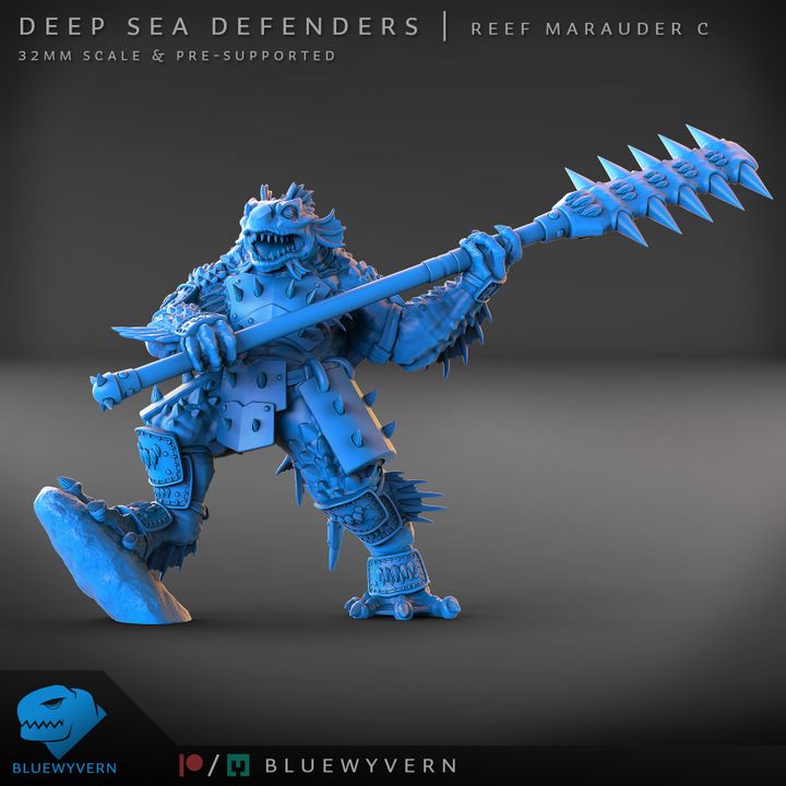3D Printable Deep Sea Defenders - Reef Marauder C by BlueWyvern