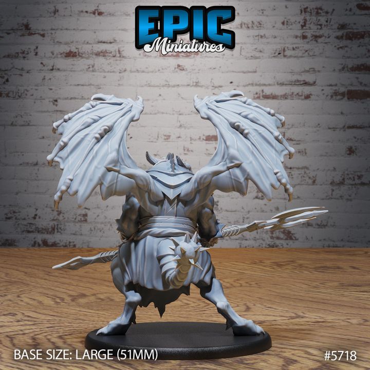 3D Printable Draconian Butcher Trident / Dragon Humanoid / Dragonmen ...