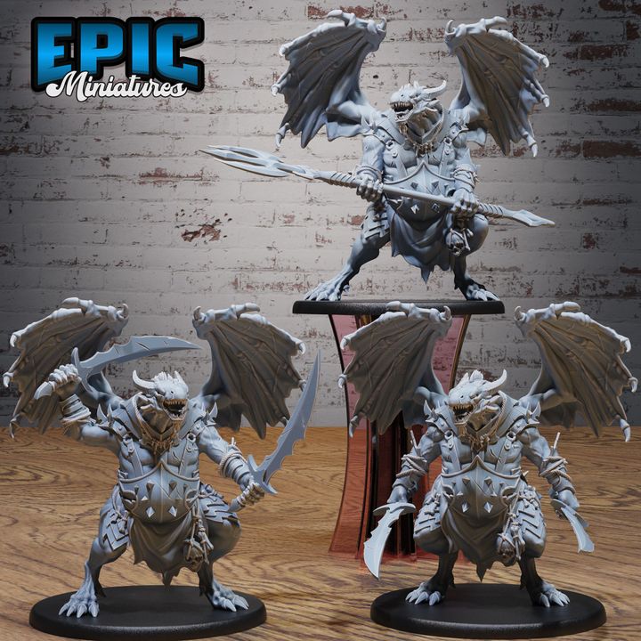 3D Printable Draconian Butcher Set / Dragon Humanoid / Dragonmen ...