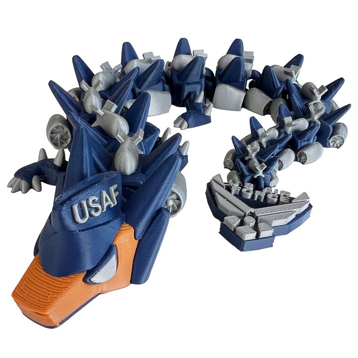 3D Printable Air Force Dragon STL File (No Supports Needed) by Steven ...