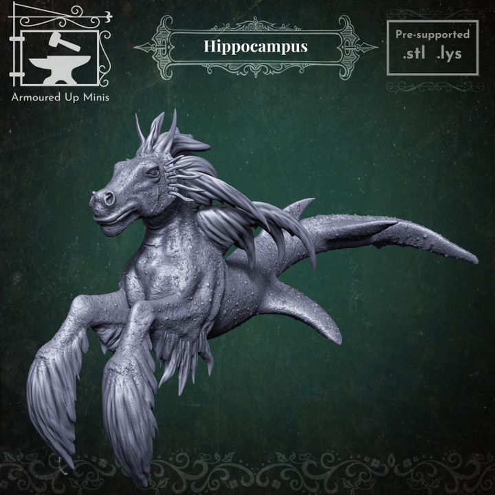 3D Printable Hippocampus by Armoured Up Minis