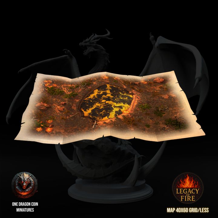 3D Printable Vardask, Fire Dragon Queen - COLLECTION by One Dragon Coin ...