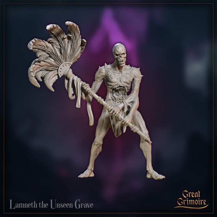 3D Printable Lamneth the Unseen Grave by Great Grimoire
