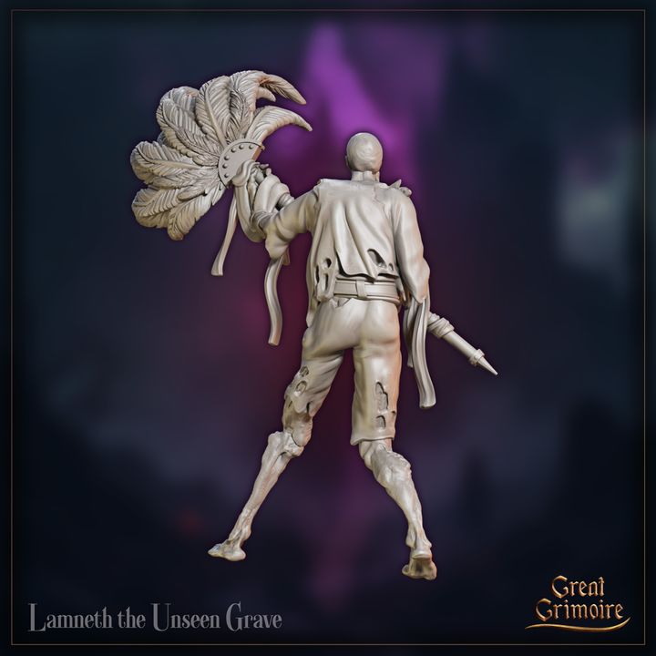 3D Printable Lamneth the Unseen Grave by Great Grimoire