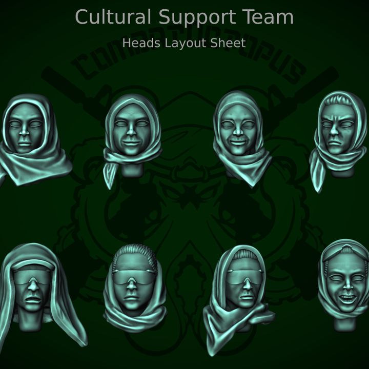 3D Printable Patreon pack 46 - June 2025 - Cultural Support Team by ...