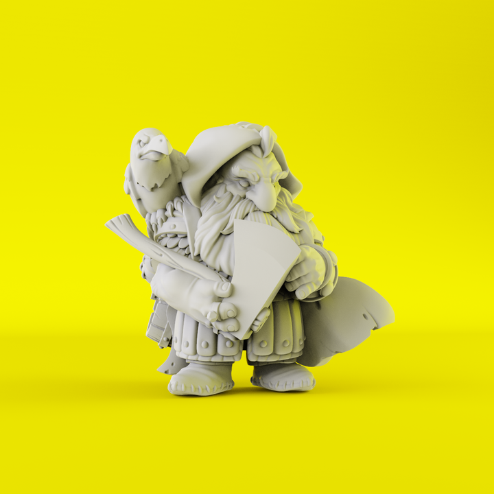 3D Printable Lorin, Iron Crow Sentinel by Matteo Donzelli