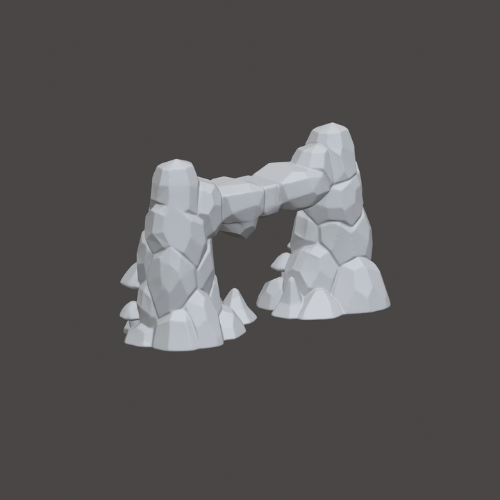 3D Printable Goblin Cave - Cave Bridge by Battle Bits Studio