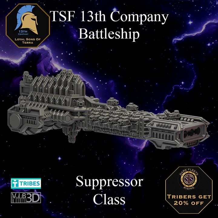 3D Printable Battleship Class | Terran Special Forces | 13th Company by ...