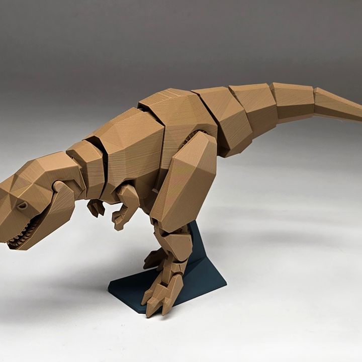 3D Printable T REX (Poseable model) by Amao Chan