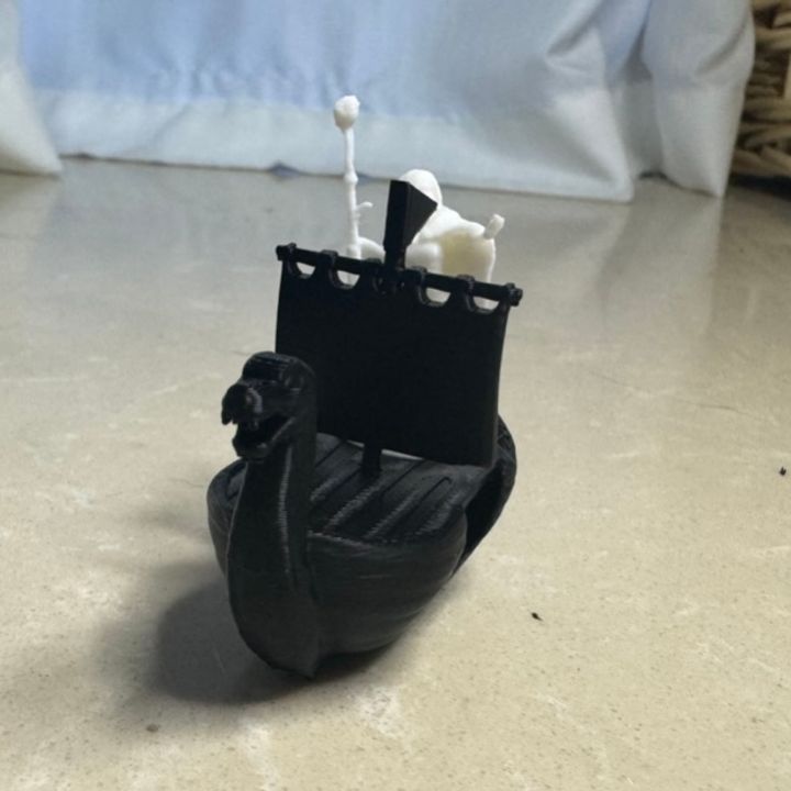 3D Printable Jormungandr Viking Longship STL – Norse Dragon Boat for D ...