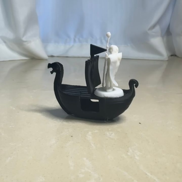3D Printable Jormungandr Viking Longship STL – Norse Dragon Boat for D ...