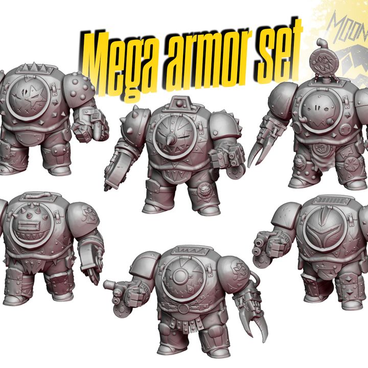 3D Printable Mega armor set by BADTUSK GAME