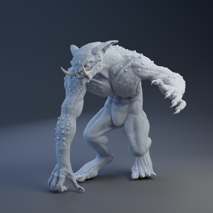 3D Printable Swamp Troll by SoulPact Miniatures