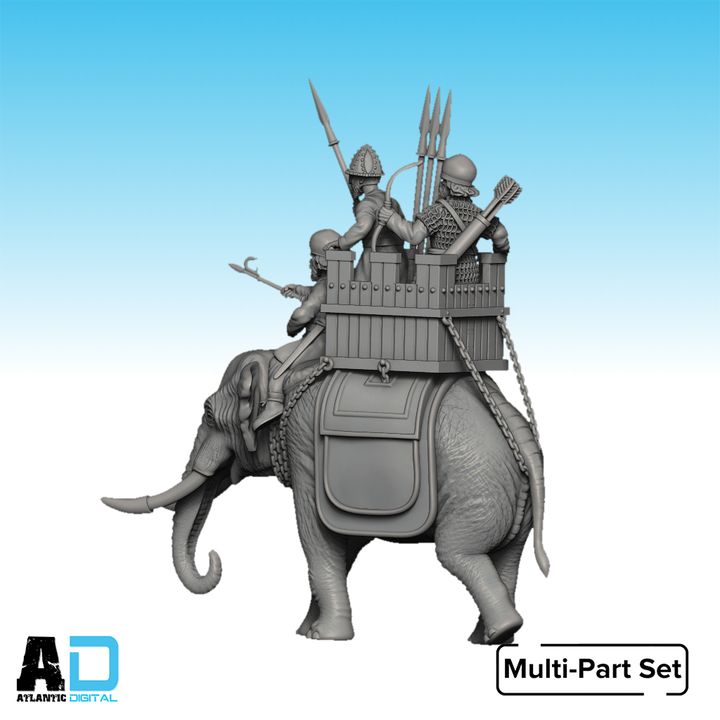 3D Printable Sassanid War Elephant by Wargames Atlantic