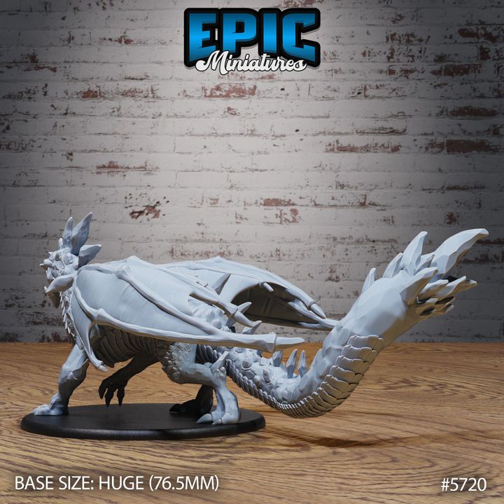 3D Printable Amethyst Dragon Set / Drake Creature / Flying Dragonborn ...