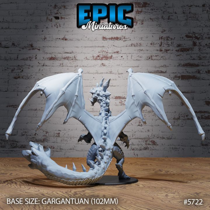 3D Printable Amethyst Dragon Set / Drake Creature / Flying Dragonborn ...