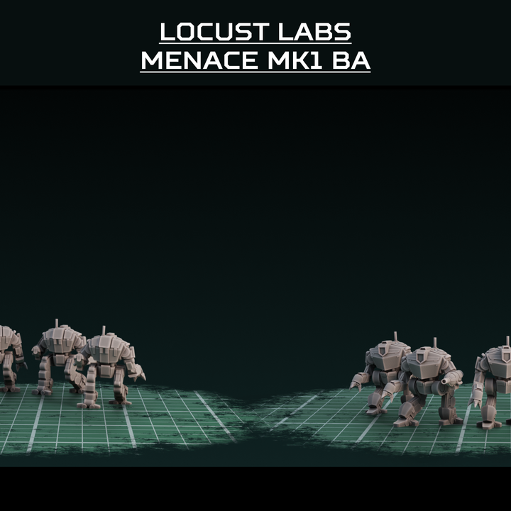 3D Printable 6mm Menace Armor MK1 by Locust_Labs