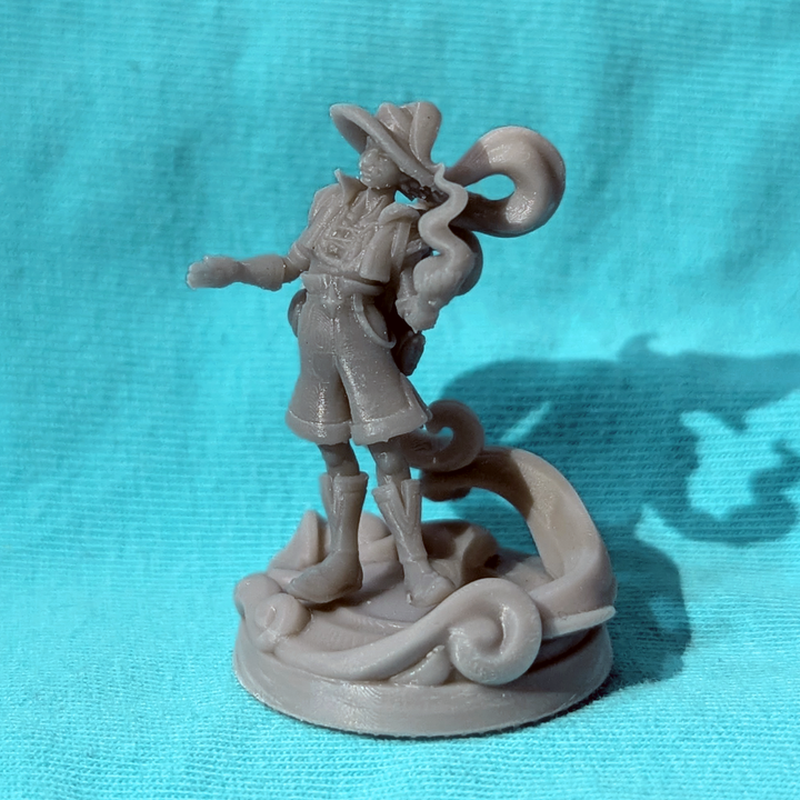3D Printable Magic, a half-orc wizard by Awkward Penguin's Minis