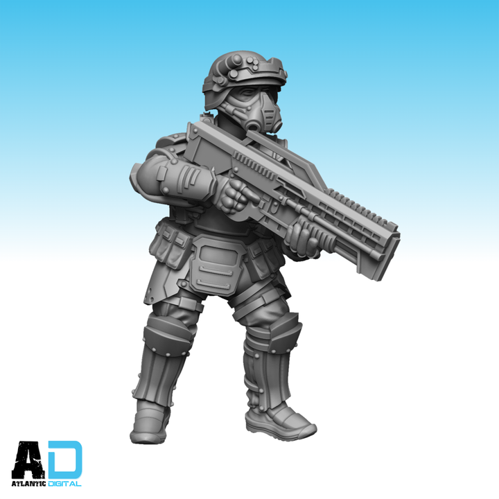3D Printable Ooh Rah Shock Troops by Wargames Atlantic