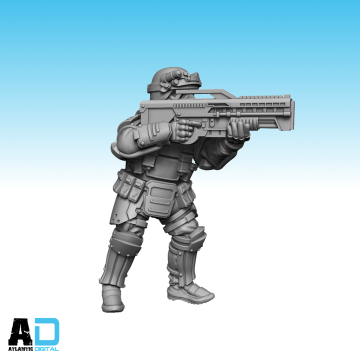 3D Printable Ooh Rah Shock Troops by Wargames Atlantic