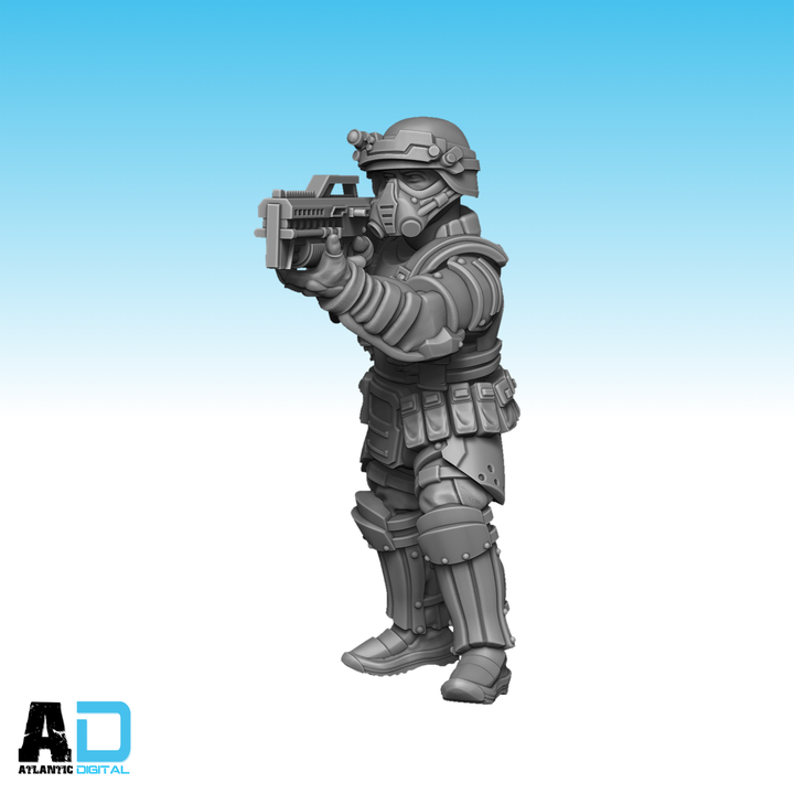 3D Printable Ooh Rah Shock Troops by Wargames Atlantic
