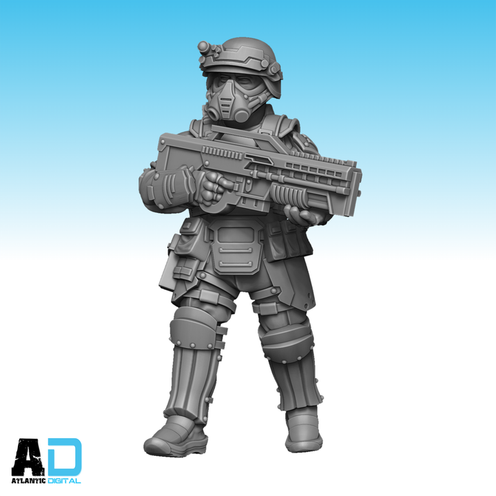 3D Printable Ooh Rah Shock Troops by Wargames Atlantic