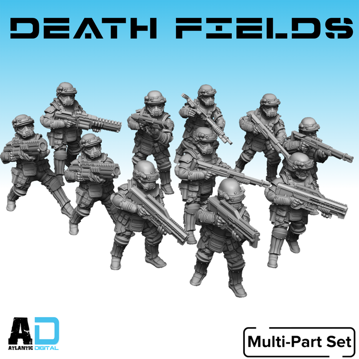 3D Printable Ooh Rah Shock Troops by Wargames Atlantic