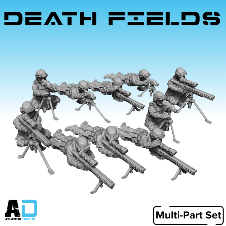 3D Printable Ooh Rah Sniper Teams by Wargames Atlantic