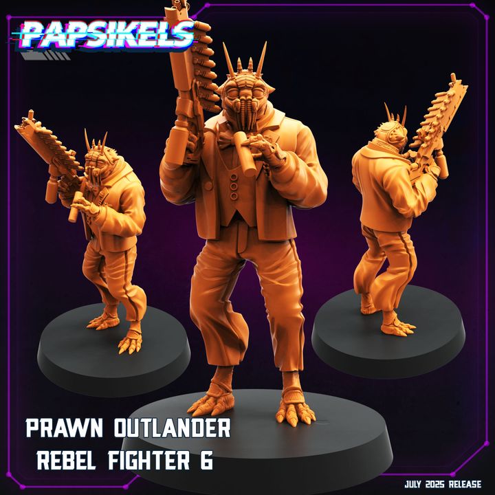 3D Printable JULY 2025 TRIBES - CYBERPUNK RELEASE by PAPSIKELS MINIATURES