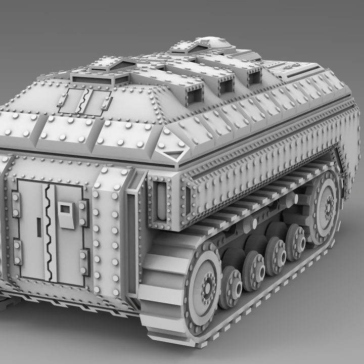 3D Printable Armadillo Transport Tank by Rogue Sculpts
