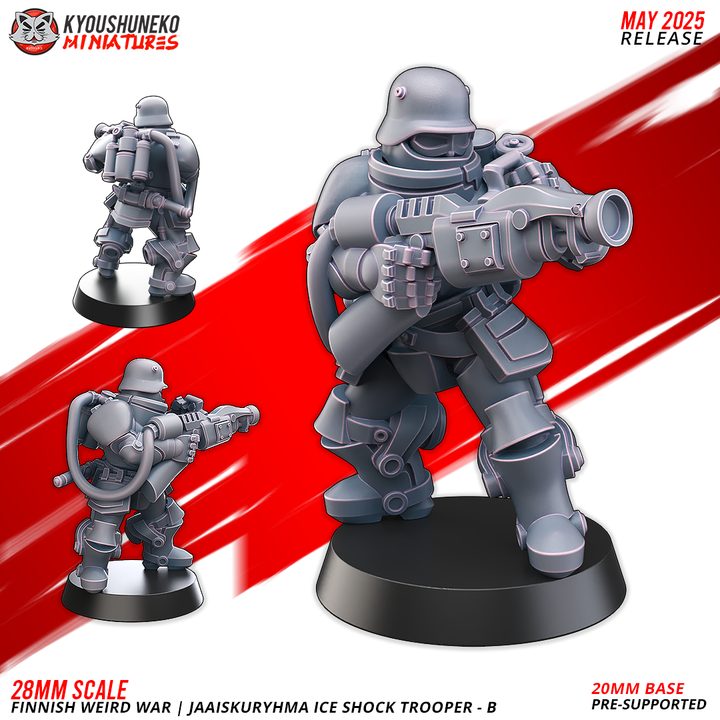 3D Printable Ice Shock Trooper - B | Finnish Weird War ww2 by ...